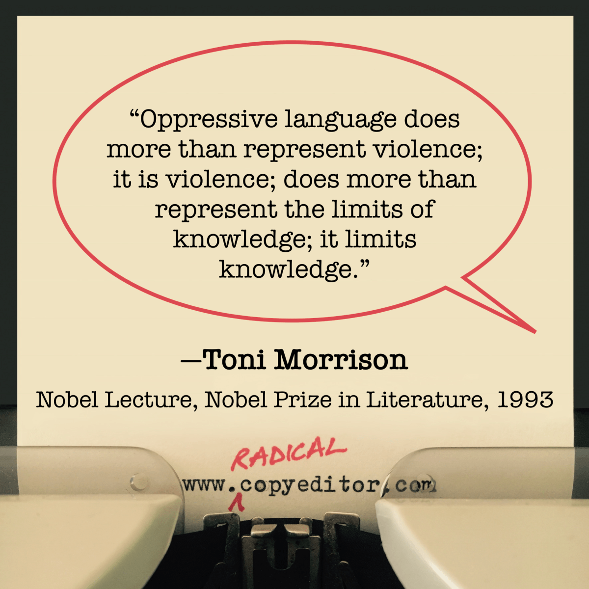 Toni Morrison and the Power of Language – Radical Copyeditor